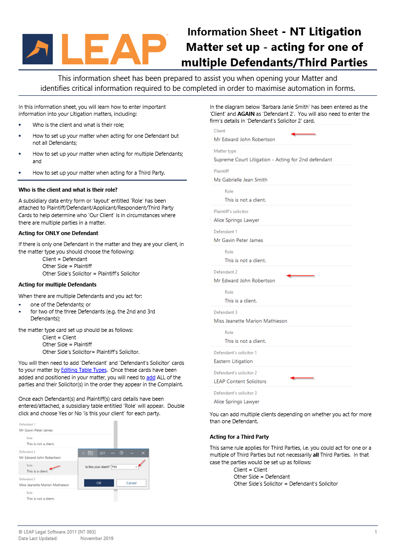 NT - Matter and Form Information Guides | LEAP Community